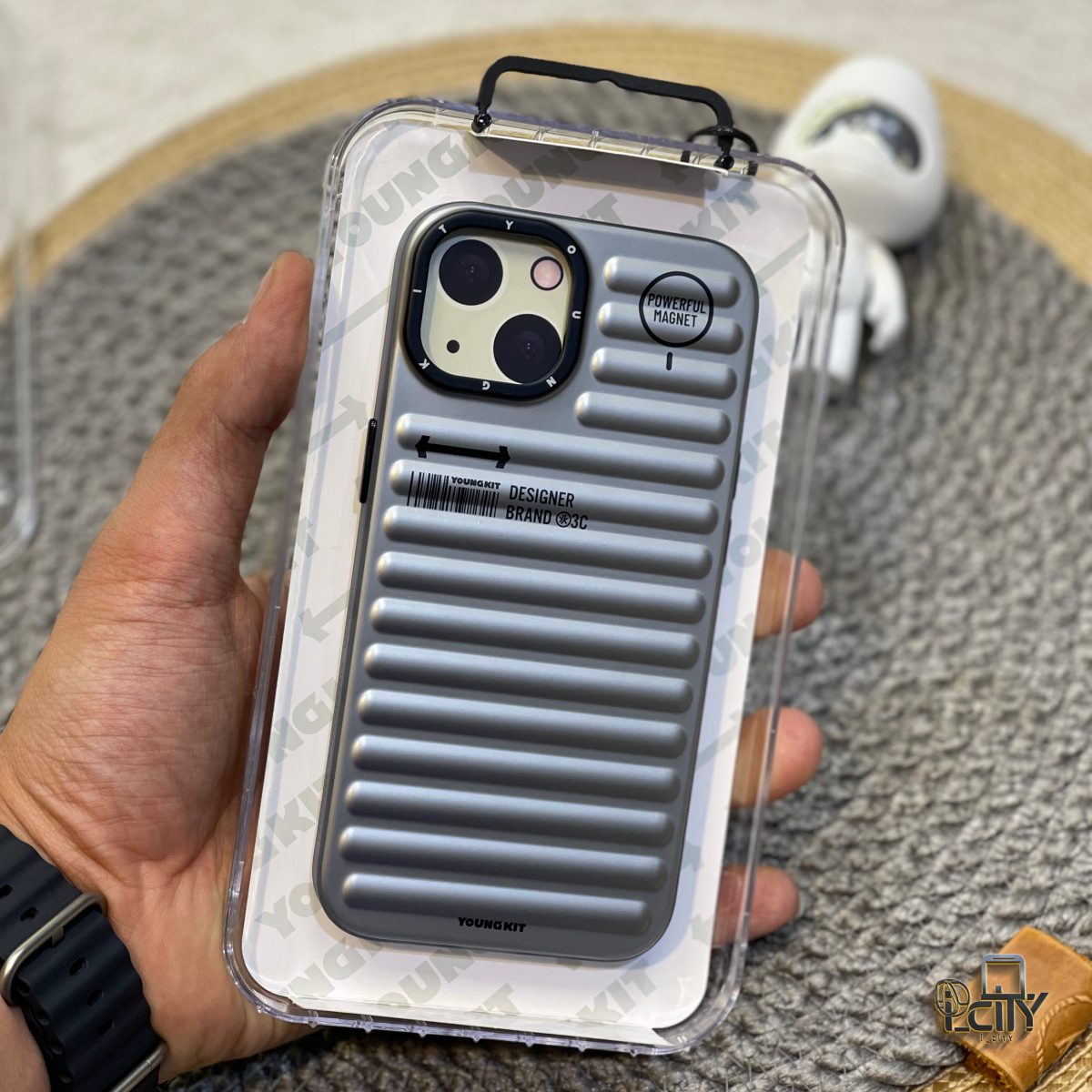 قاب یانگ کیت سیلور تروکالر مگسیف آیفون۱۳،13پرو،۱۳پرومکس،۱۴پرومکس ...